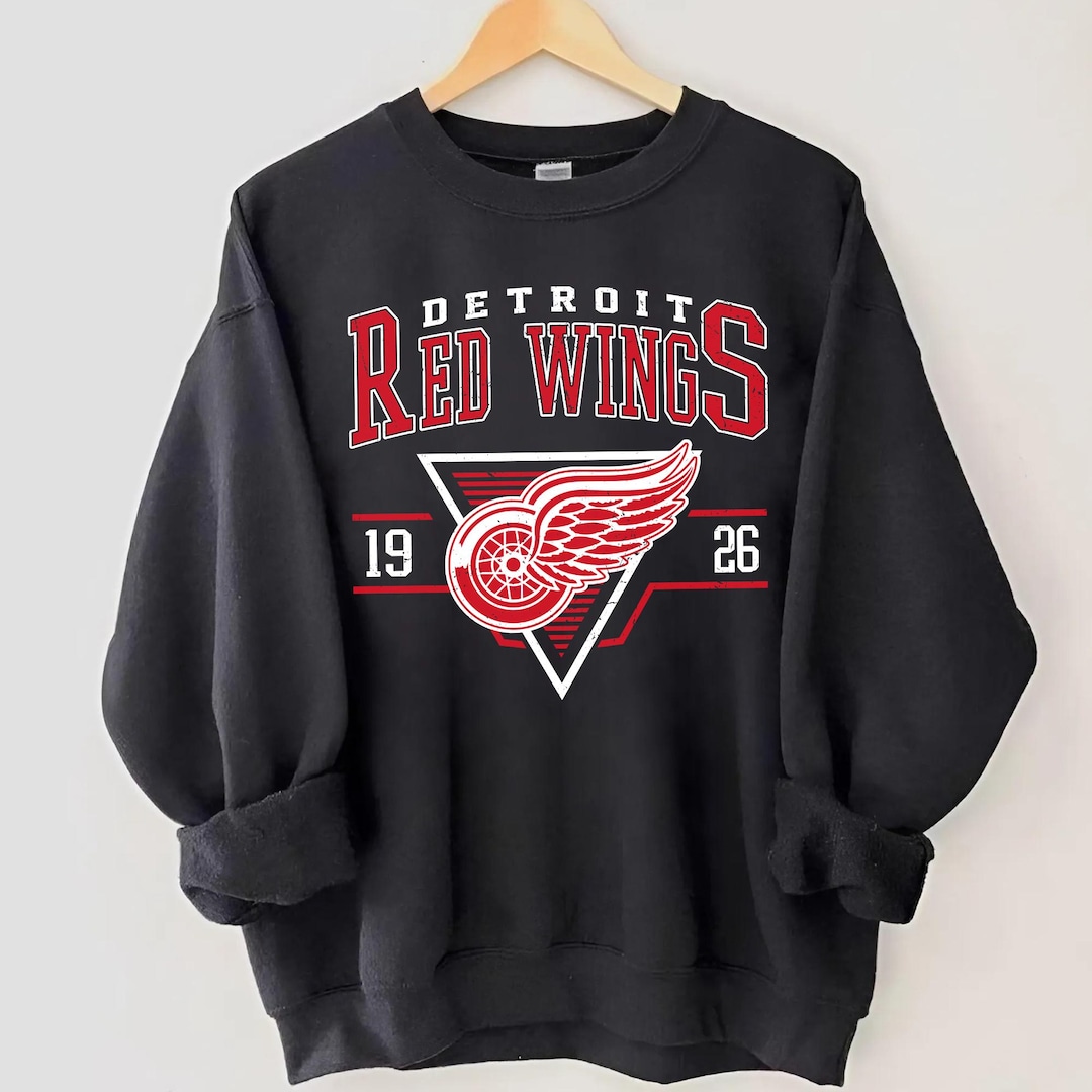 Vintage Detroit Red Wings Sweatshirt Crewneck, Vintage Red Wings Shirt ...
