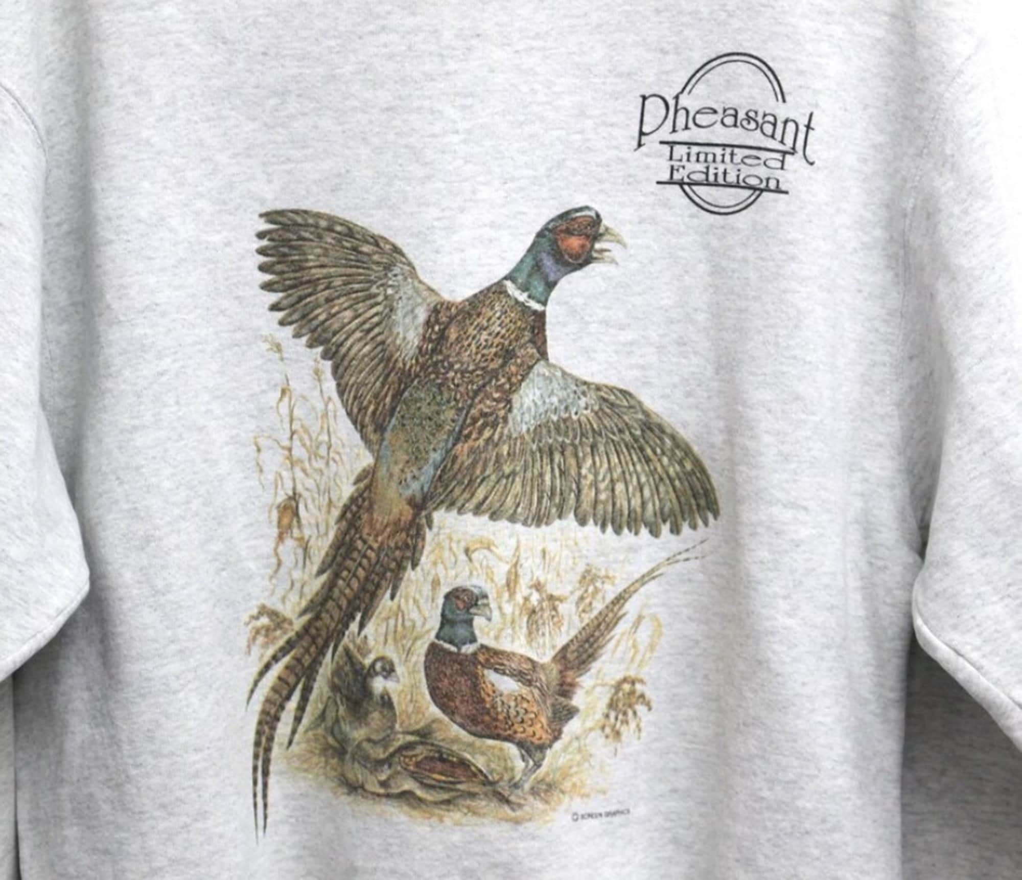 Vintage Bird Wildlife Pheasant Sweatshirt, Bird Wildlife Pheasant Shirt ...