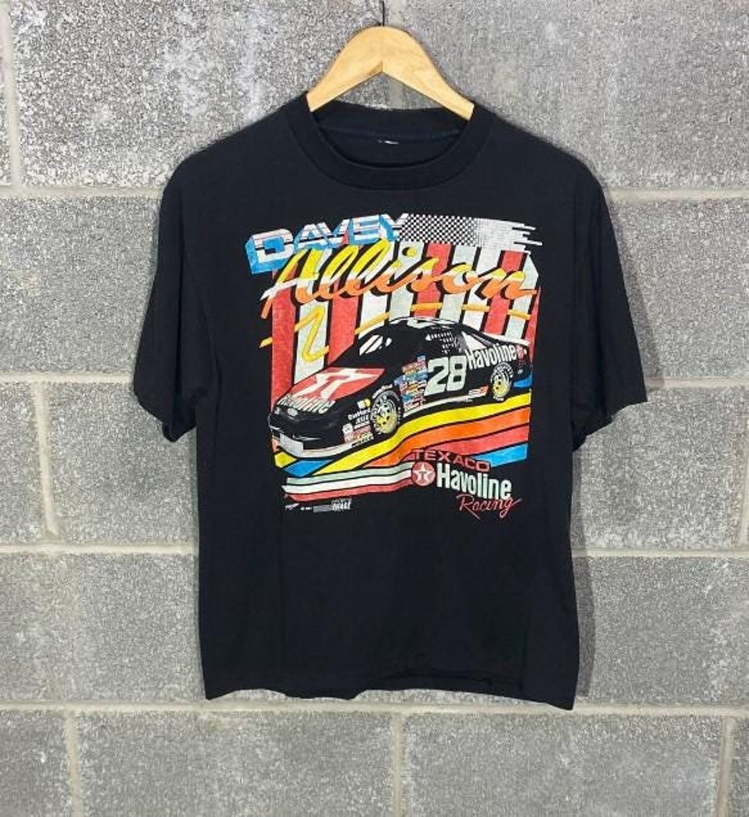 Vintage 90s Davey Allison NASCAR Racing Graphic T-shirt, Davey Allison ...