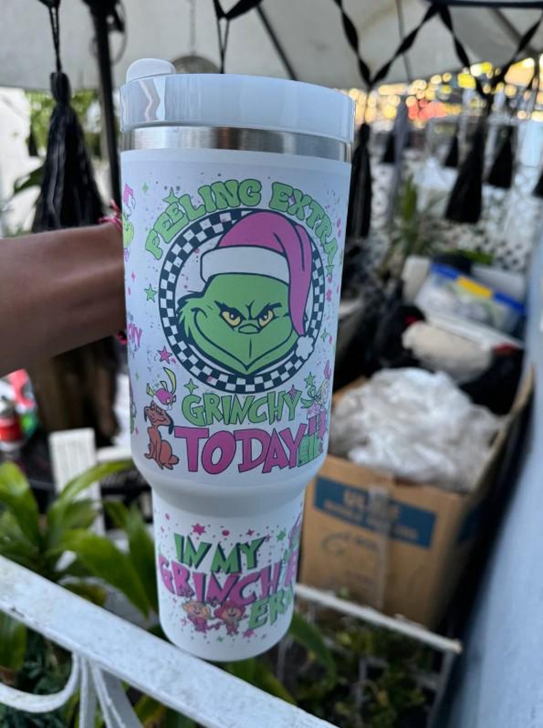 Grinch Tumbler/ 40 Oz /new Tumbler Hot and Cold Drinks/christmas Gift ...