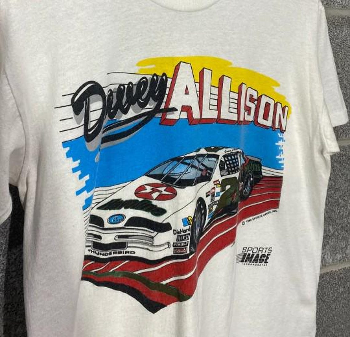 Vintage 1980s Davey Allison NASCAR Racing Graphic T-shirt, Davey ...