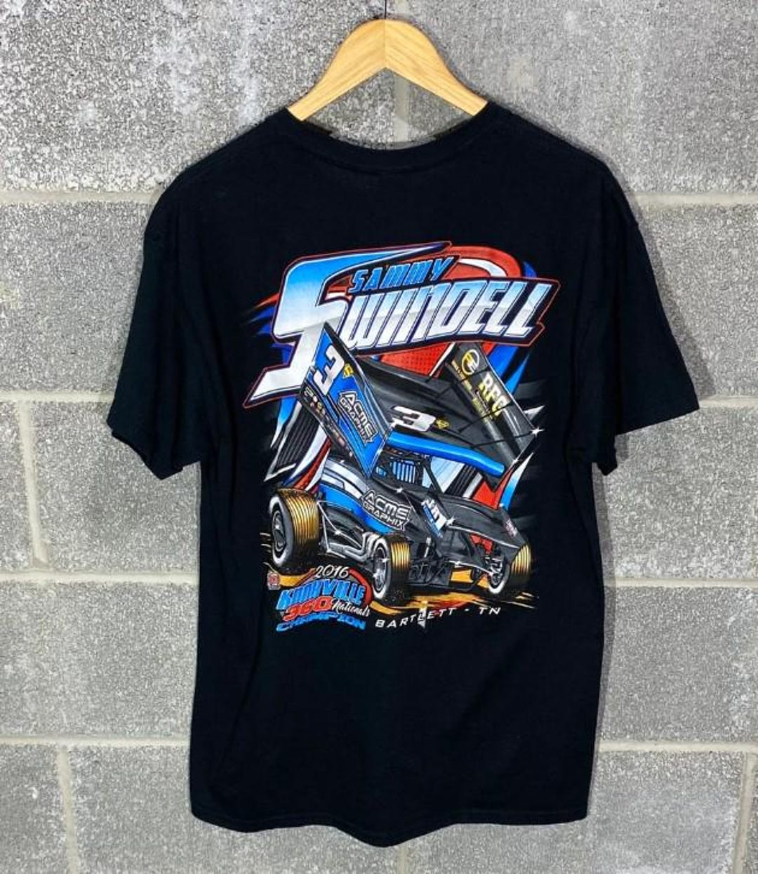 Vintage Sammy Swindell Sprint Car World of Outlaws Dirt Racing Graphic ...