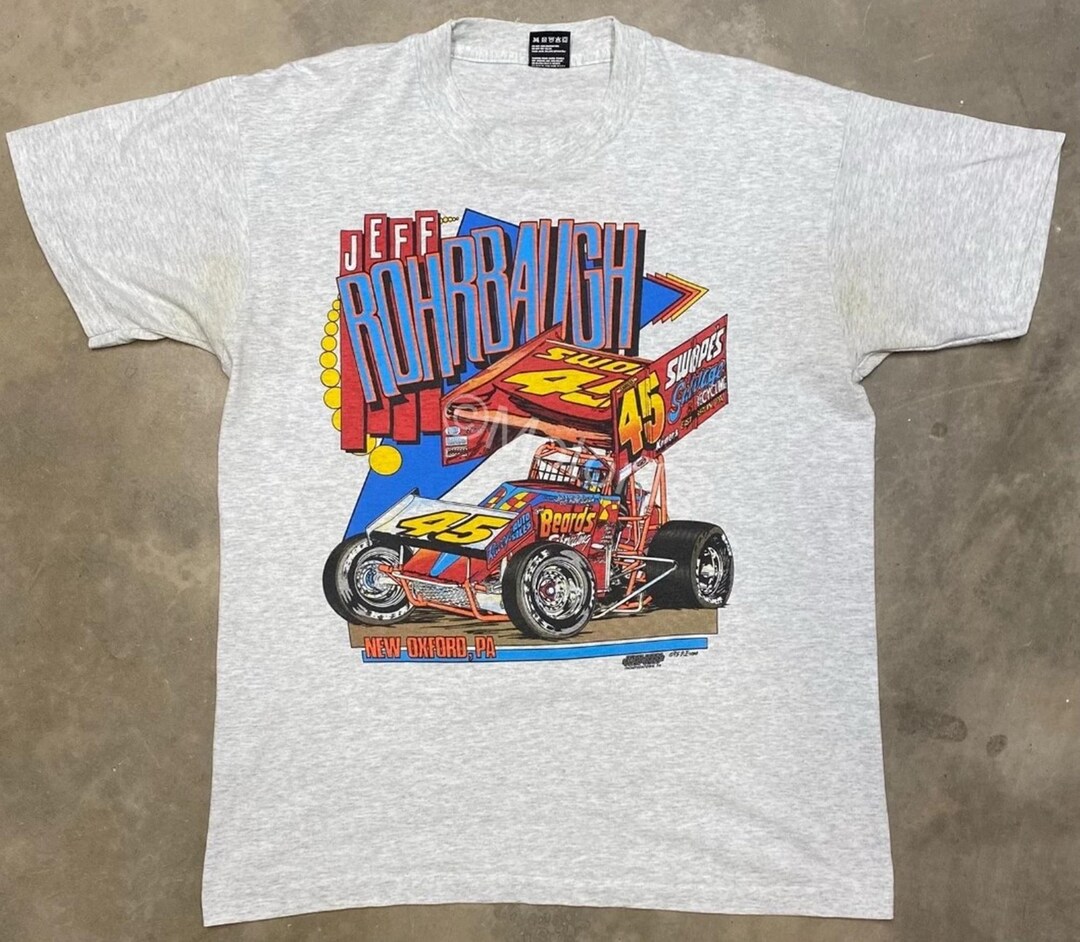 Vintage 1995 Jeff Rohrbaugh Sprint Car T-shirt, Jeff Rohrbaugh Shirt ...