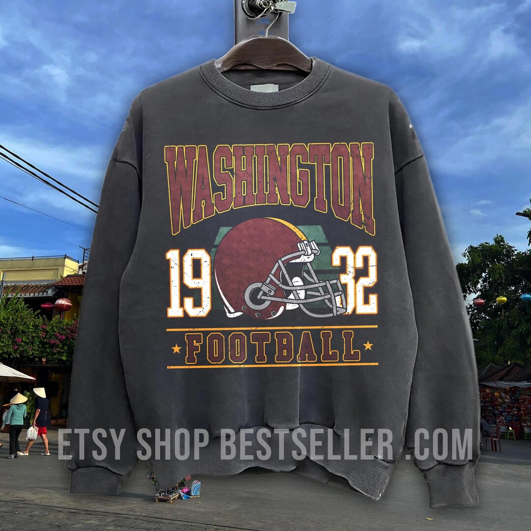 Washington Football Vintage Style Comfort Colors Sweatshirt, Washington ...