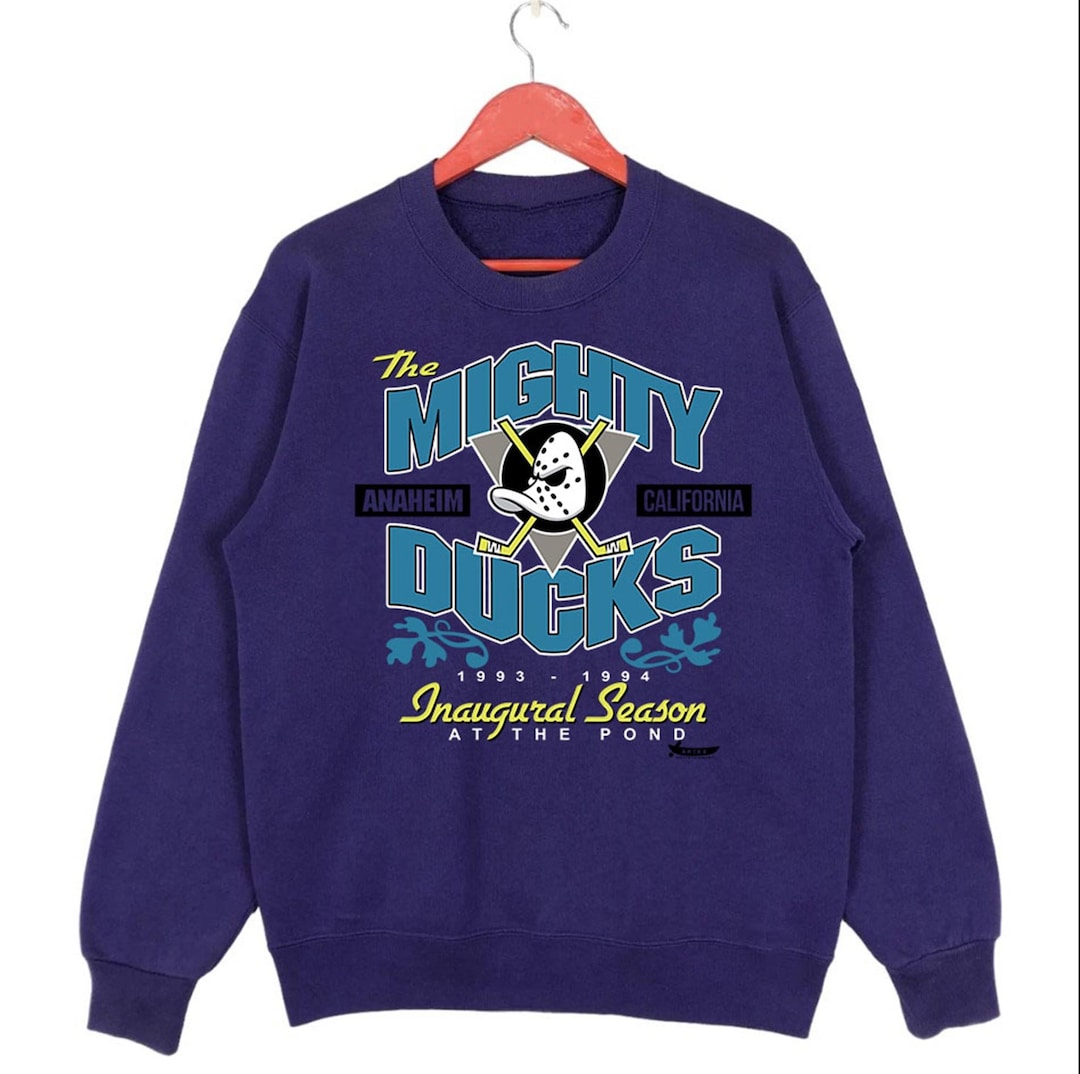 Vintage 90s Anaheim Mighty Ducks Crewneck Sweatshirt, Mighty Ducks ...