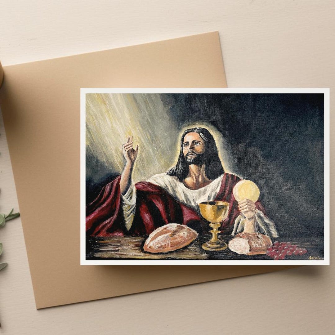 Eucharist Art, Eucharist, Catholic Notecards, Eucharist Artwork, Mass ...
