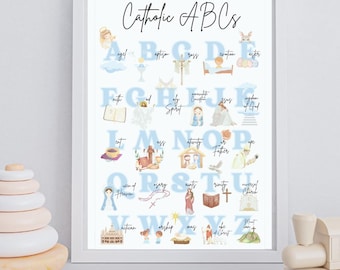 Catholic Alphabet Bunting | Catholic ABC Pennant Banner | Classroom ...