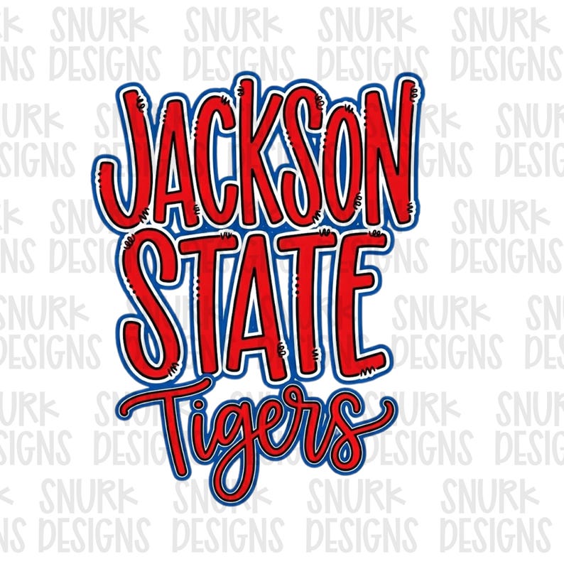 Jackson State Tigers PNG | Doodle Lettering, HBCU Design (digital ...