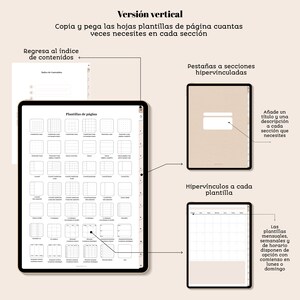 Cuaderno Digital Goodnotes iPad Español, Notability, 12 pestañas, 42 ...