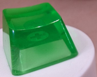 White Blank 1U Accent Keycaps, Transparent Hand Polished Resin OEM Caps ...
