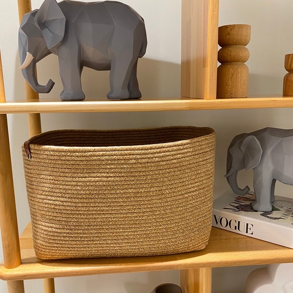 Rectangle Small Woven Basket - Etsy