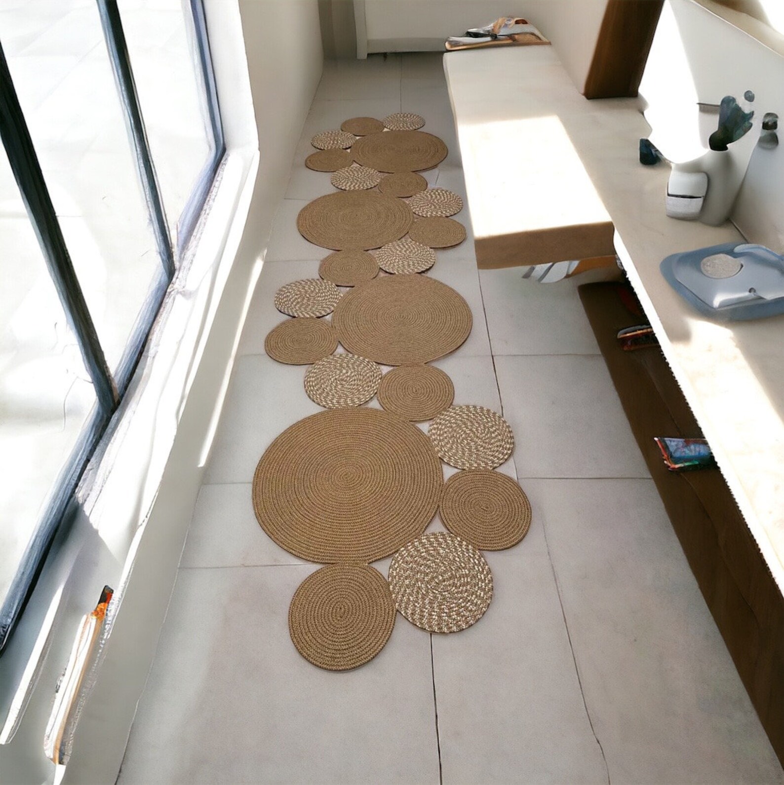 Jute Rug, Jute Hallway Runner, Rug for Home, Rug for Living Room ...