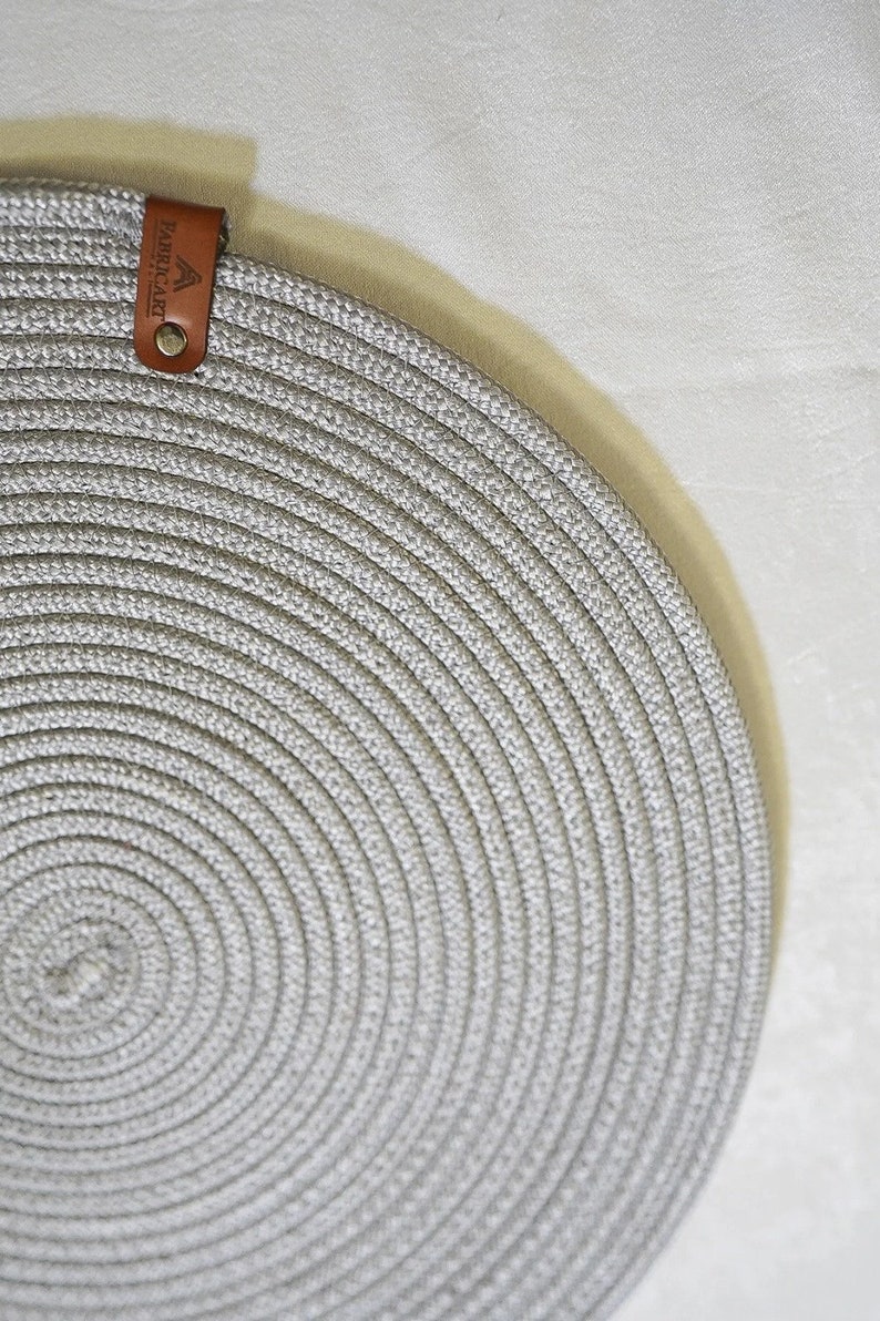 Rope Placemats, Round Placemat, Dining Table Mats, Cotton Placemats ...