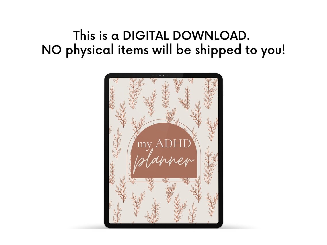 PLR Planner Printable Planner for Adhd, DFY Digital Planner ...