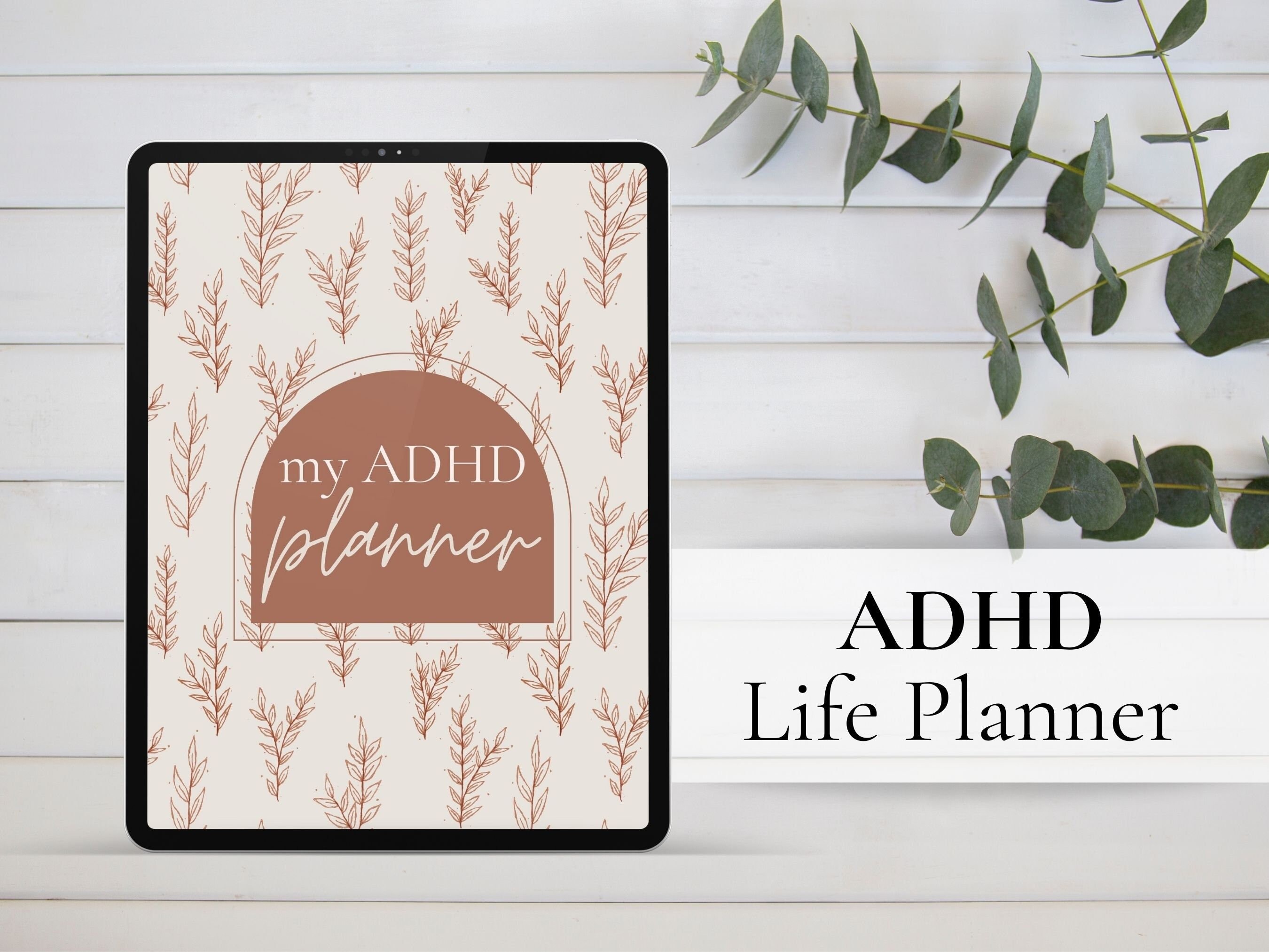 PLR Planner Printable Planner for Adhd, DFY Digital Planner ...