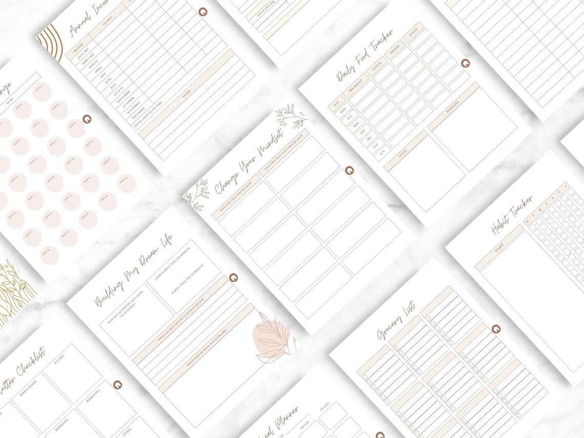 PLR Planner Printable Planner for Adhd, DFY Digital Planner ...