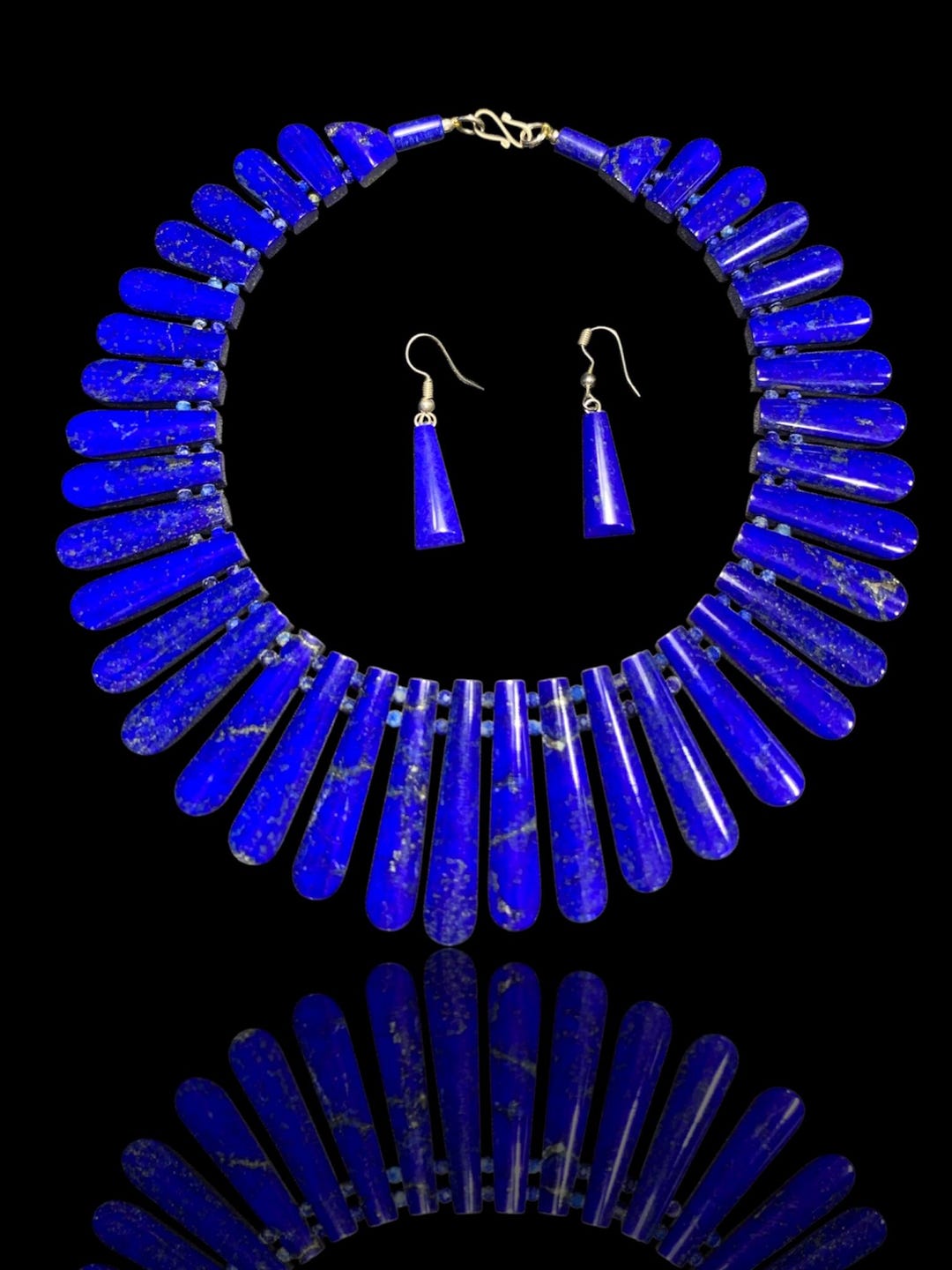 130 Grams Royal Natural Lapis Lauli Necklace Handmade With Great Care ...
