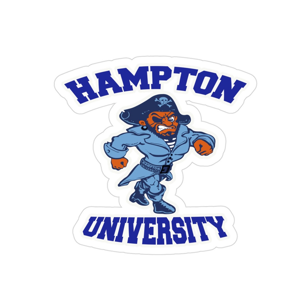 Hampton University Pirate Transparent Outdoor Stickers, Die-cut, 1pcs ...