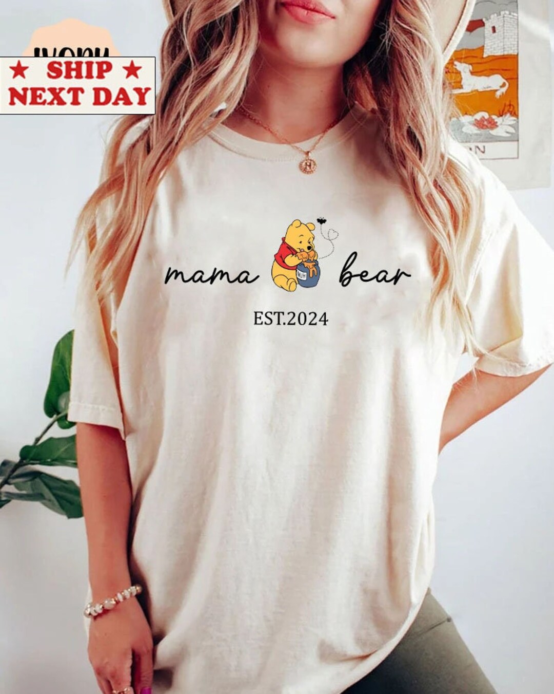 Mama Pooh Bear Shirt, Winnie the Pooh Mama Shirt, Cute Mom T Shirt ...