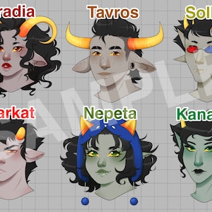 Homestuck Beta Trolls Acrylic Charms - Etsy