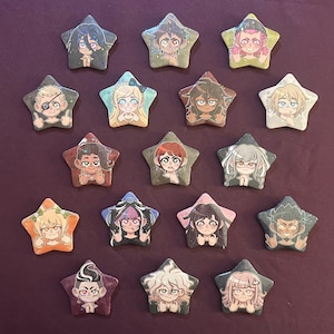 Super Danganronpa 2 Star Pins! - Etsy
