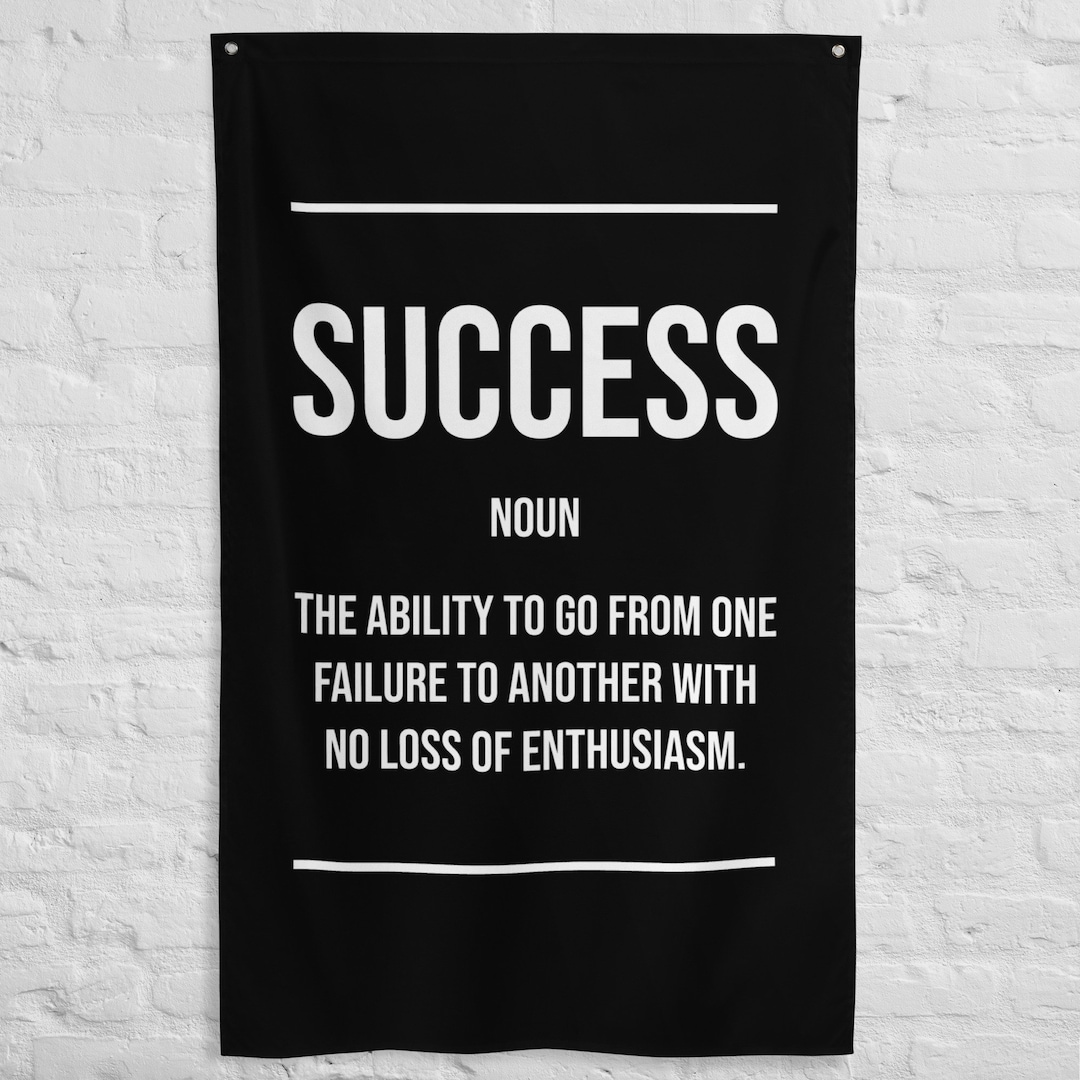 Definition of Success Flag Motivational Flag Home Gym - Etsy