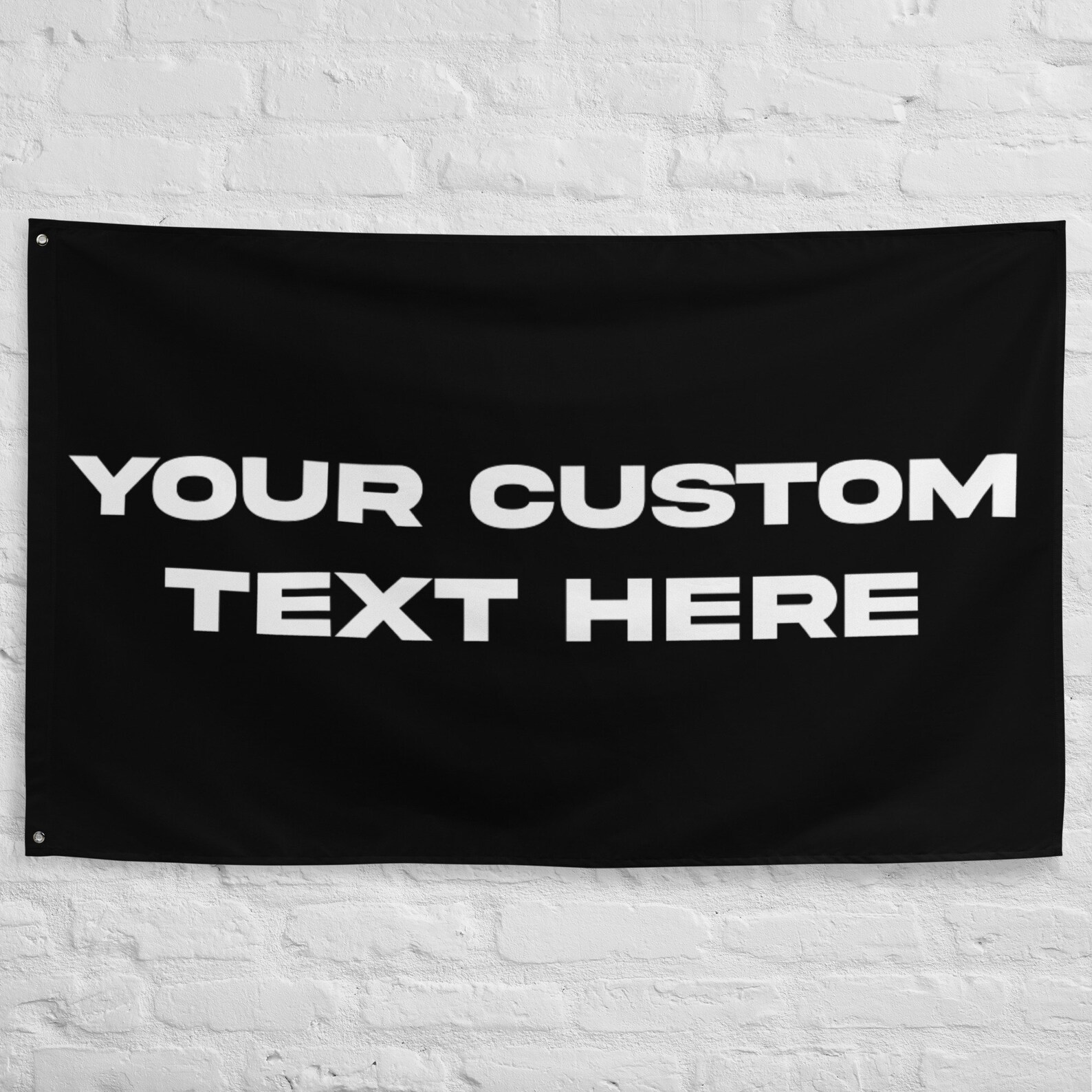 Your Custom Text Here Motivational Flag, Home Gym Banner, Workout ...