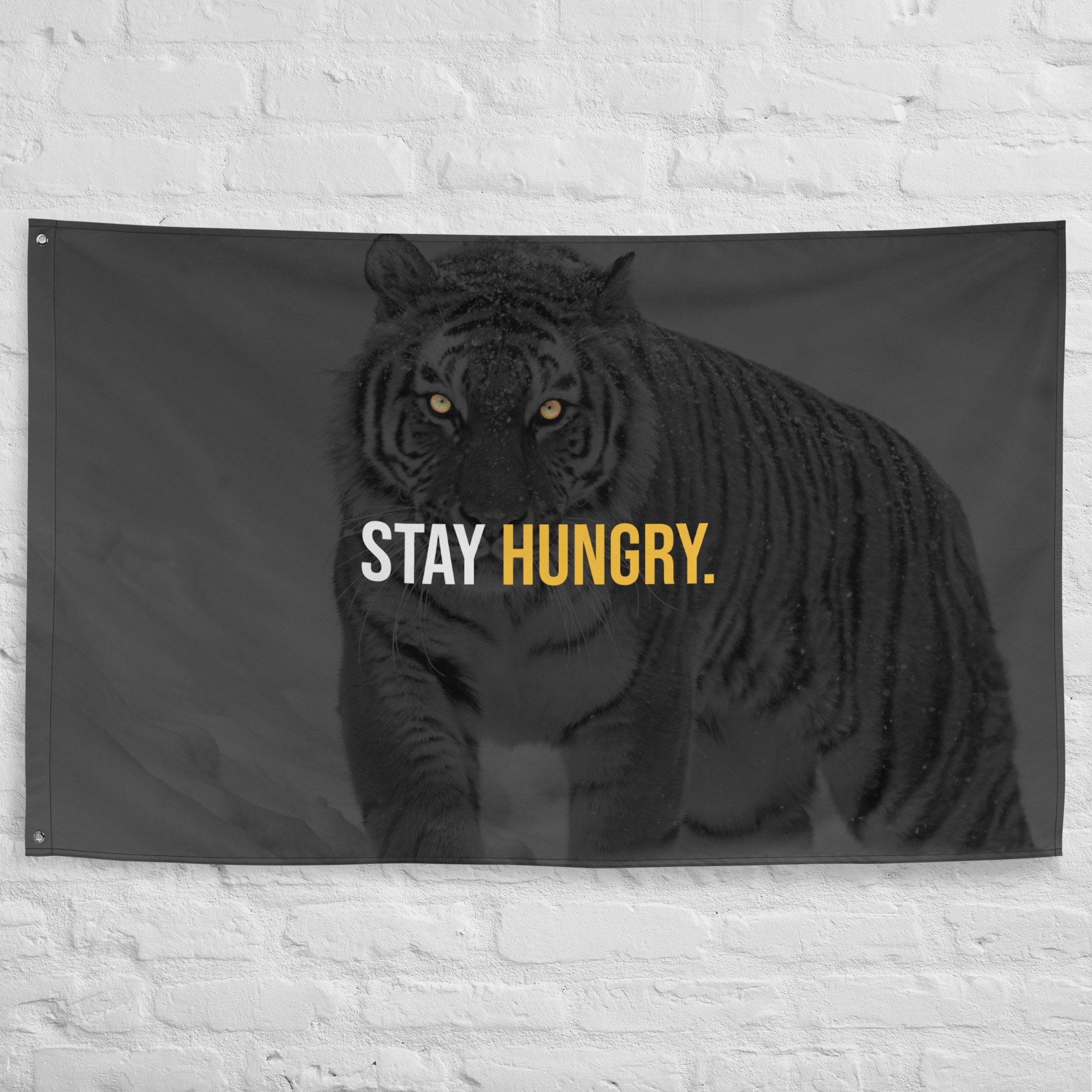 Tiger Stay Hungry Flag Motivational Flag Home Gym Banner - Etsy