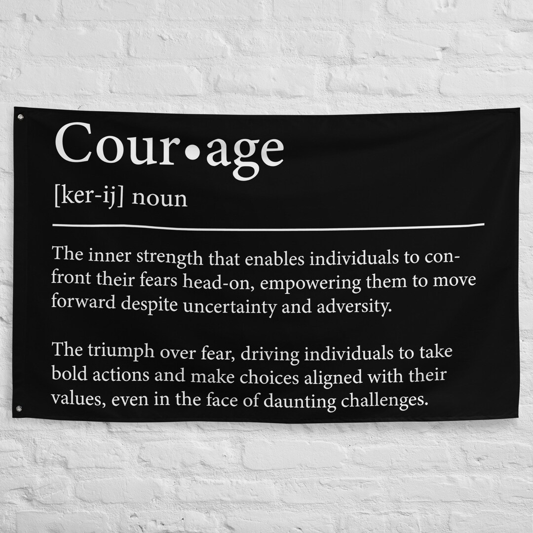 Definition of Courage Flag Motivational Flag Home Gym - Etsy