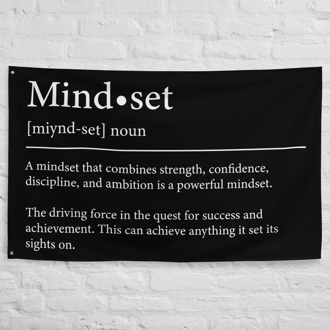 Definition of Mindset Flag Motivational Flag Home Gym - Etsy