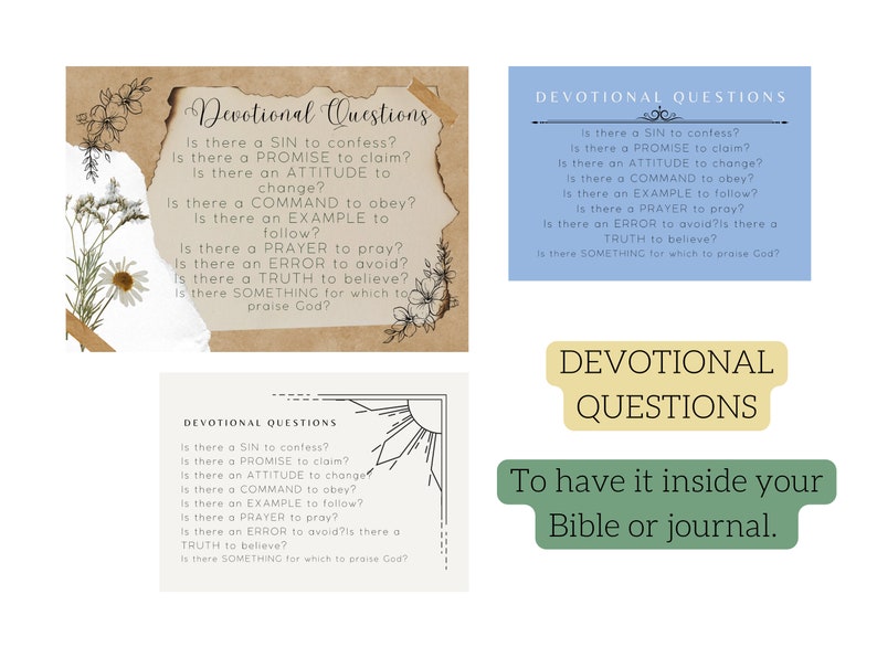 Daily Devotional Template, Daily Devotional Journal, Bible Study ...