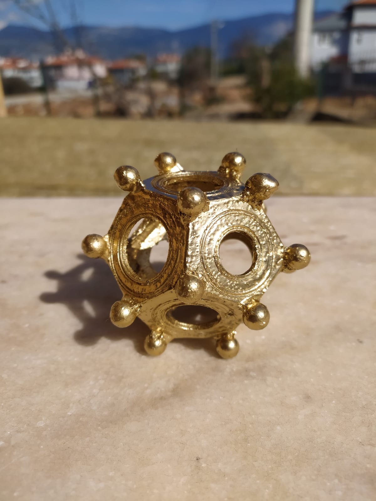 Roman Dodecahedron/ Golden Metal Replica - Etsy