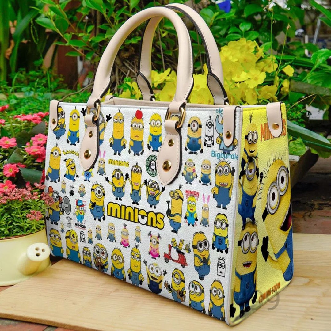 Minions Family Leather Handbag Funny Minions Women - Etsy