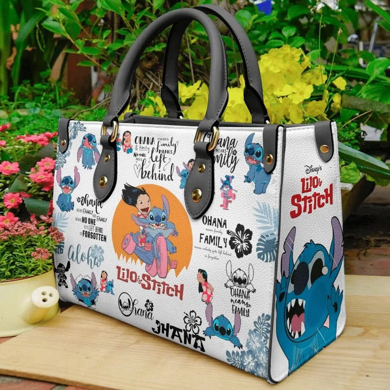 Lilo and Stitch Leather Handbagpersonalized Stitch - Etsy