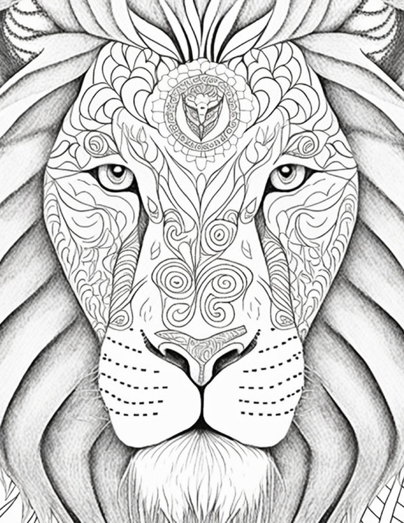 50 Zen Animals With Detailed Patterns - Etsy