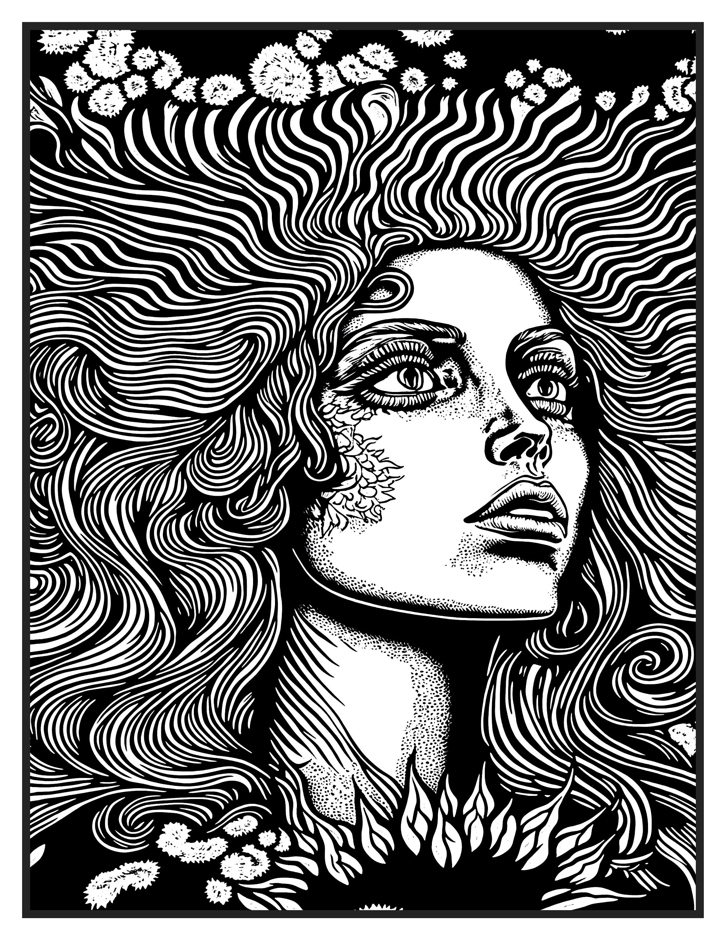 Psychedelic Coloring Pages VOL 3 - Etsy