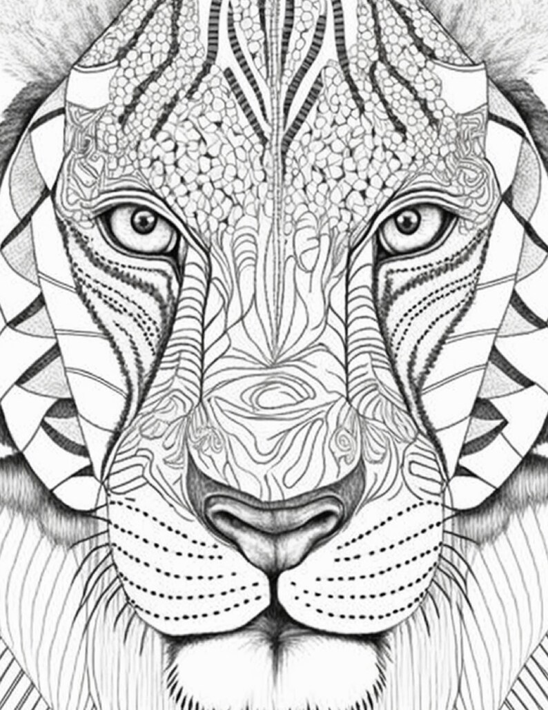 50 Zen Animals With Detailed Patterns - Etsy