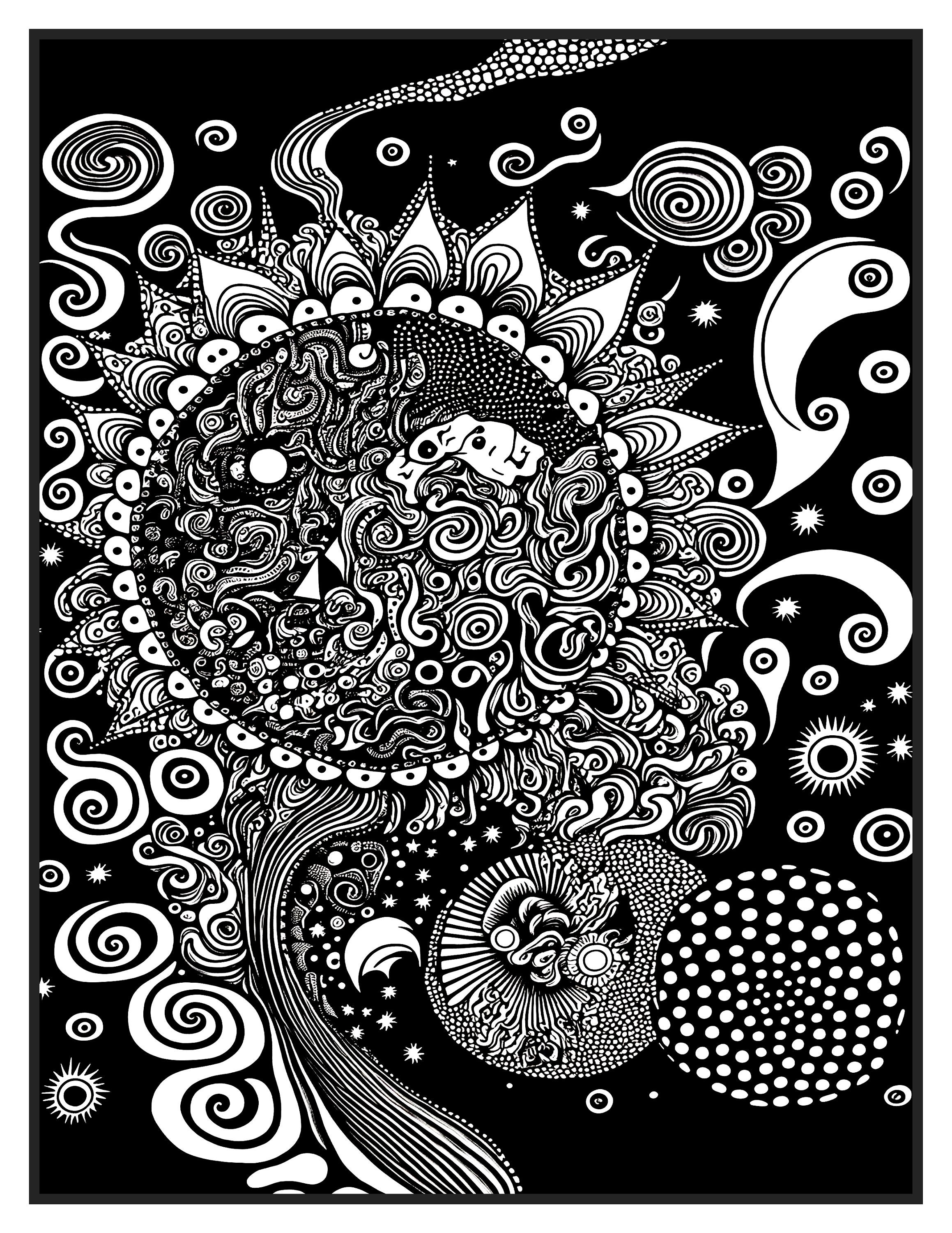 Psychedelic Coloring Pages VOL 3 - Etsy