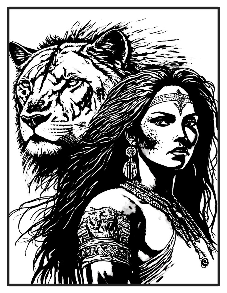 Native American Women Coloring Pages - Etsy