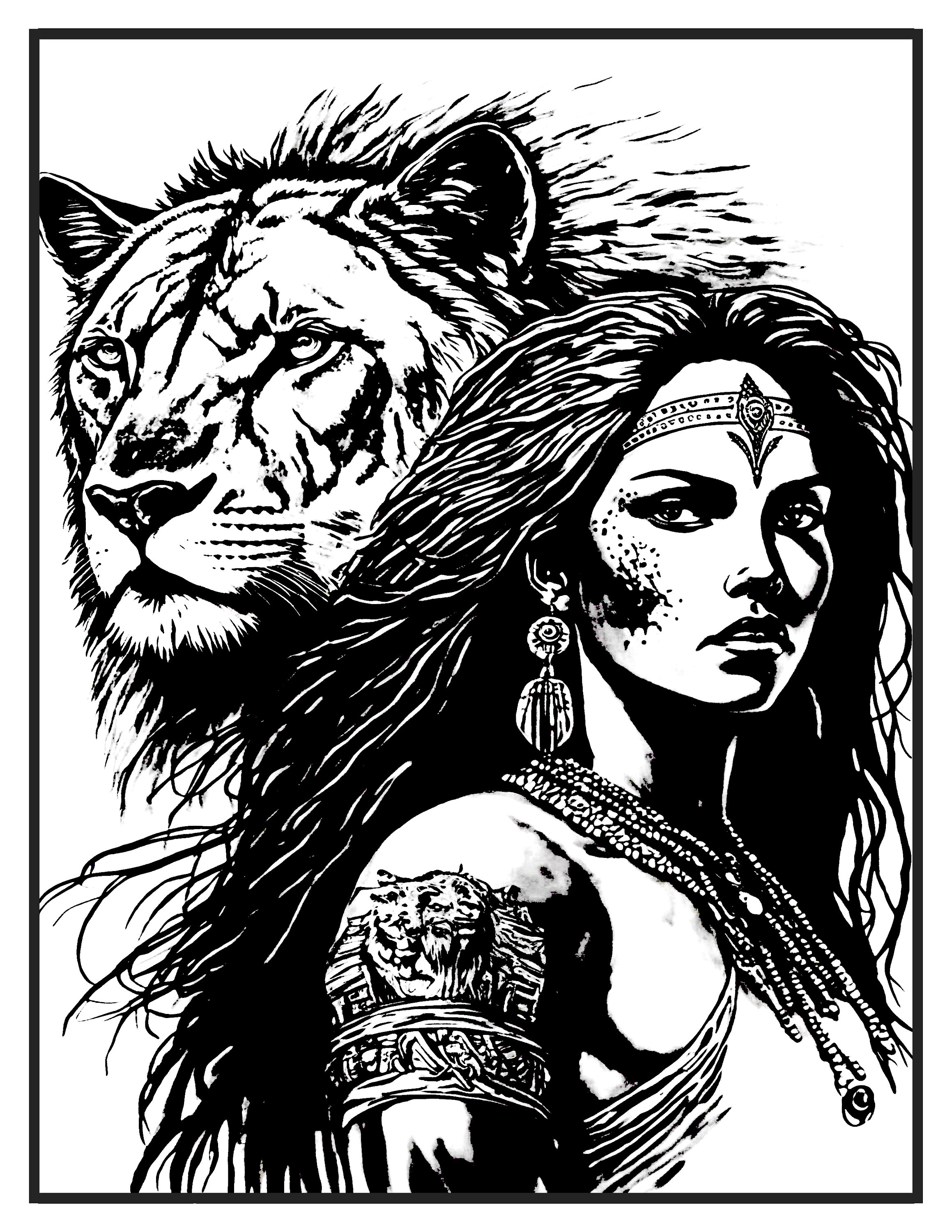 Native American Women Coloring Pages - Etsy