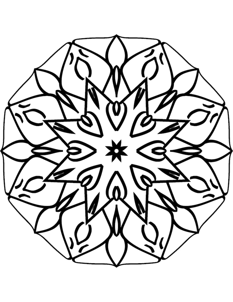 100 Beautiful Mandalas Coloring Book - Etsy