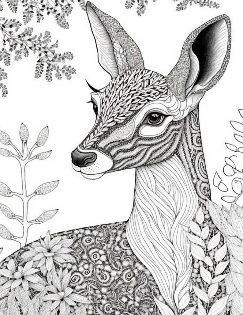 50 Zen Animals With Detailed Patterns - Etsy