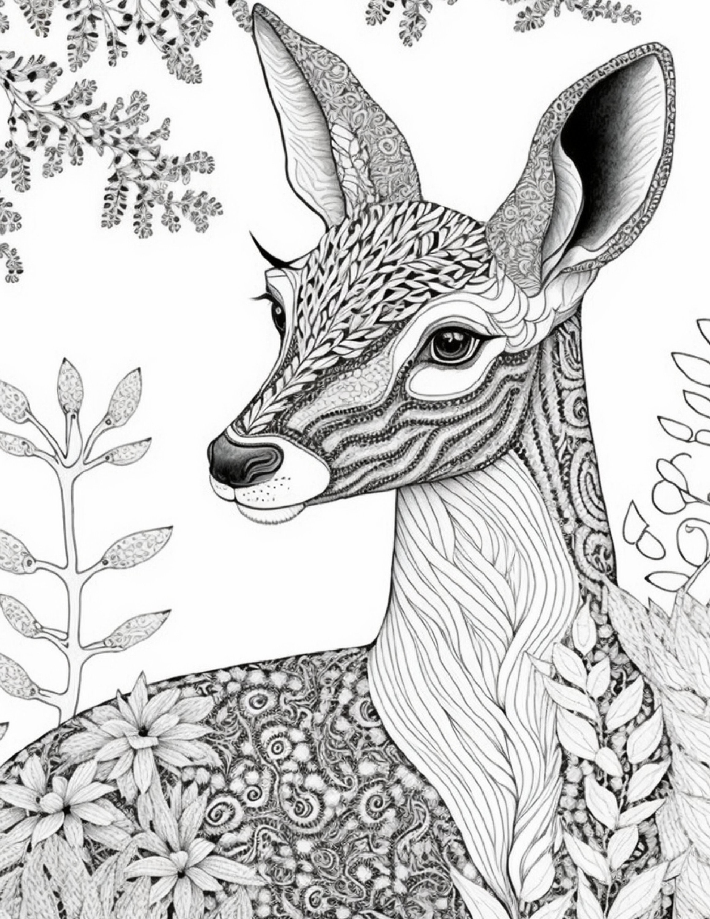50 Zen Animals With Detailed Patterns - Etsy