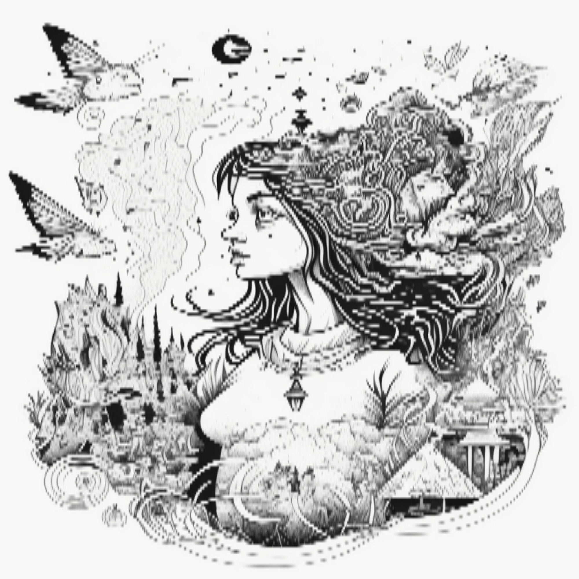 100 Psychedelic Coloring Pages (trippy) - Etsy