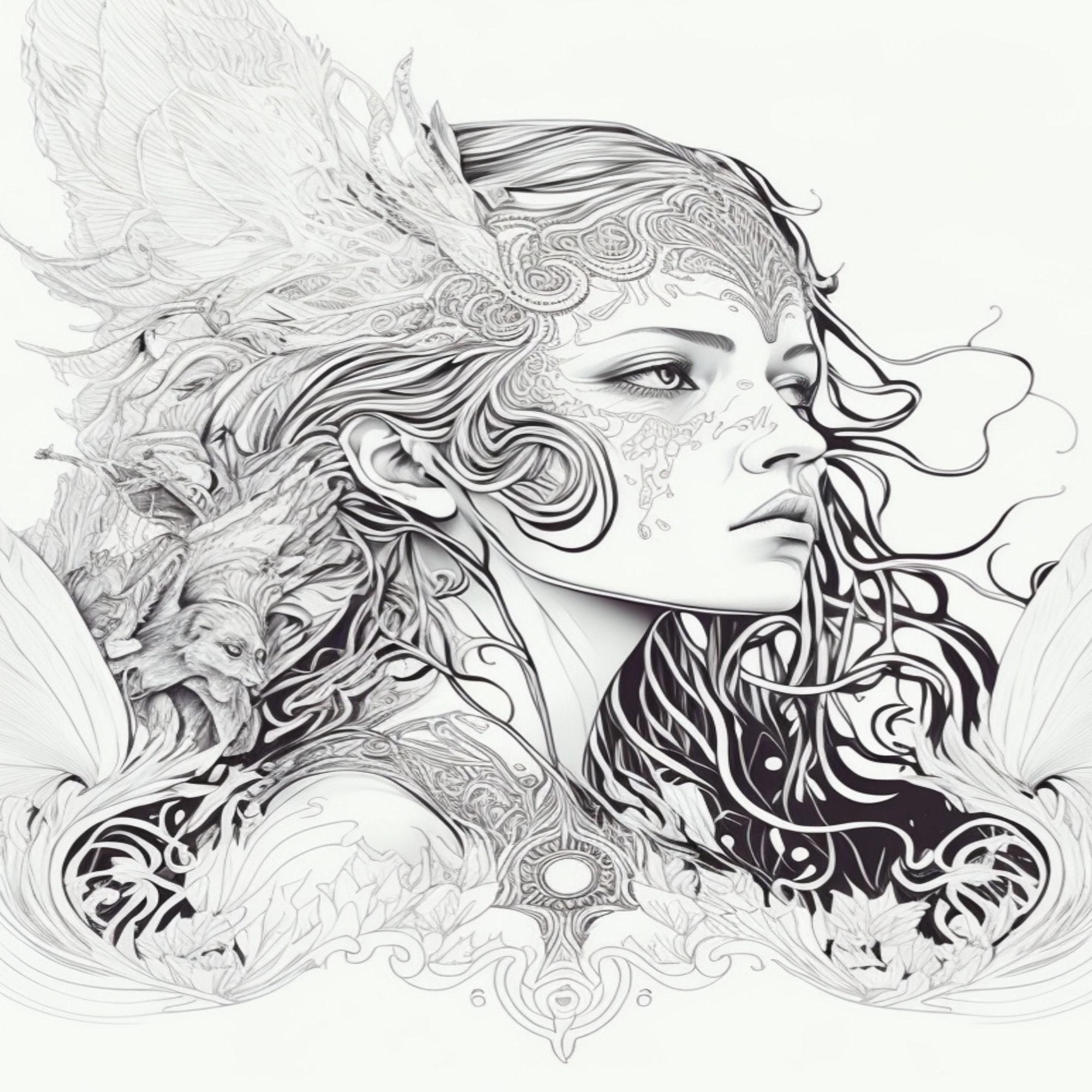 100 Psychedelic Coloring Pages trippy - Etsy