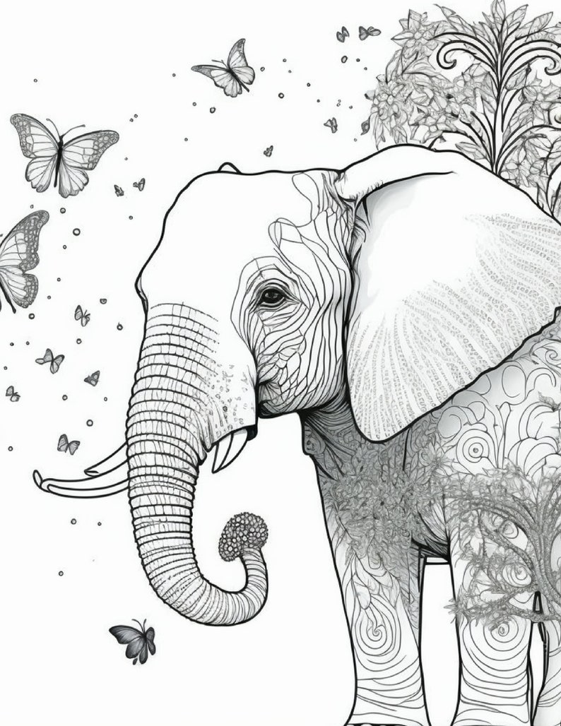 50 Zen Animals With Detailed Patterns - Etsy