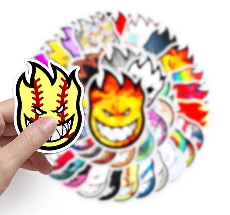 50 Funny Skateboard Sticker Pack With 50 or 100 Graffiti Stickers ...