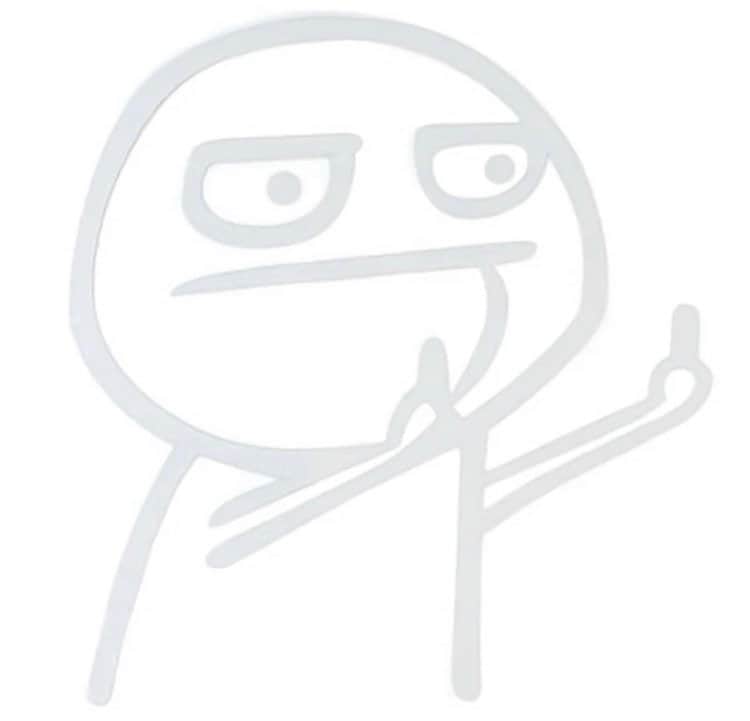 Funny Car Sticker Cartoon Meme Sticker for Windshield Side - Etsy