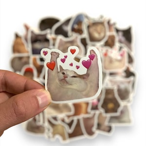 Funny Cats Sticker Pack With 50 High-quality CAT Meme Stickers ...