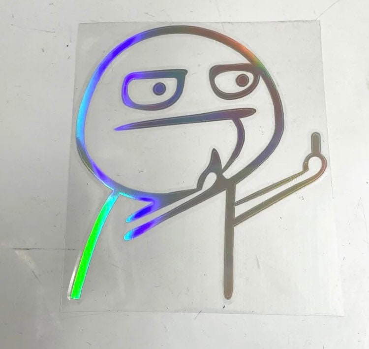 Funny Car Sticker Cartoon Meme Sticker for Windshield Side - Etsy
